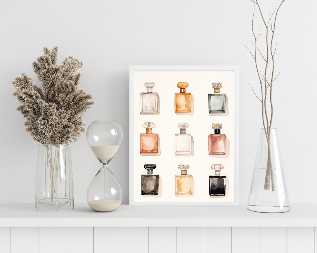 Perfume Bottle Art Print; Wall Art - Etsy