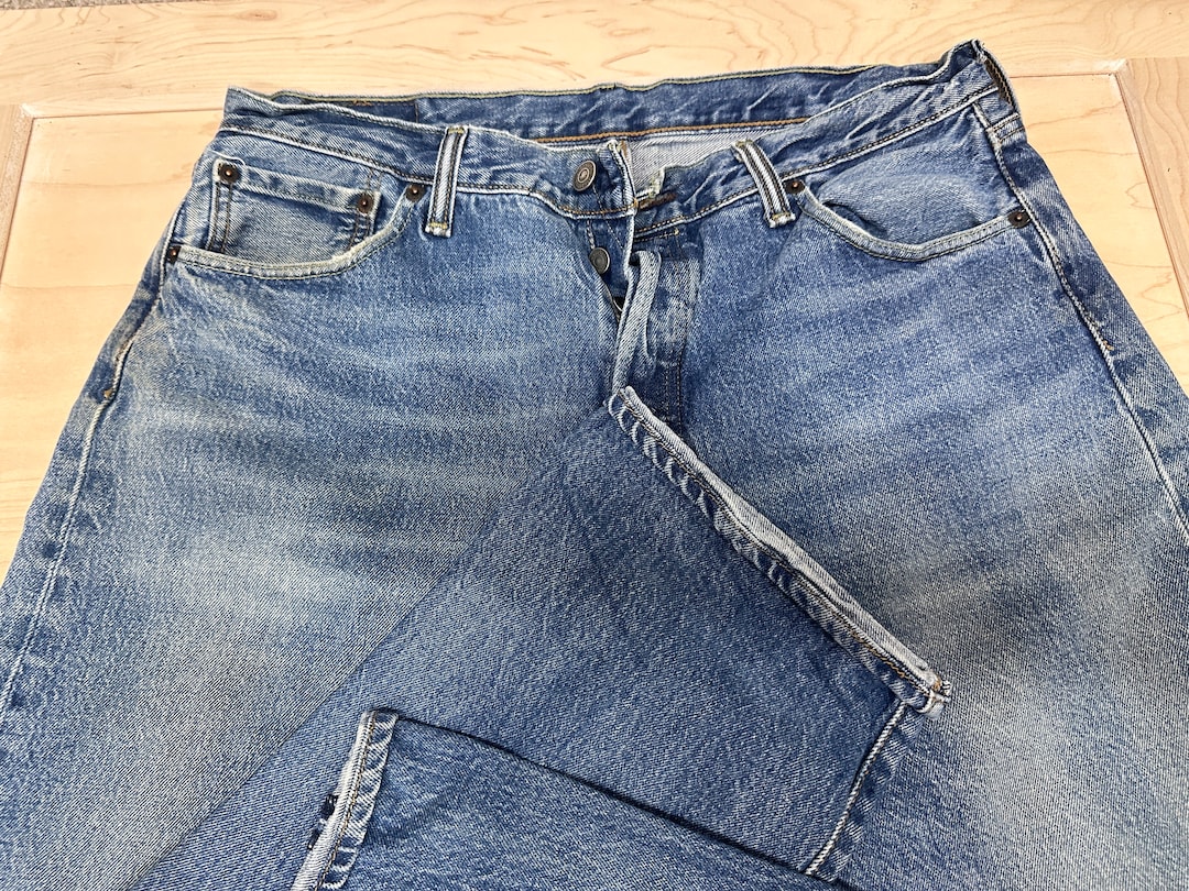 34/34 Levis 501s Perfectly Worn in High Quality Denim Jeans - Etsy