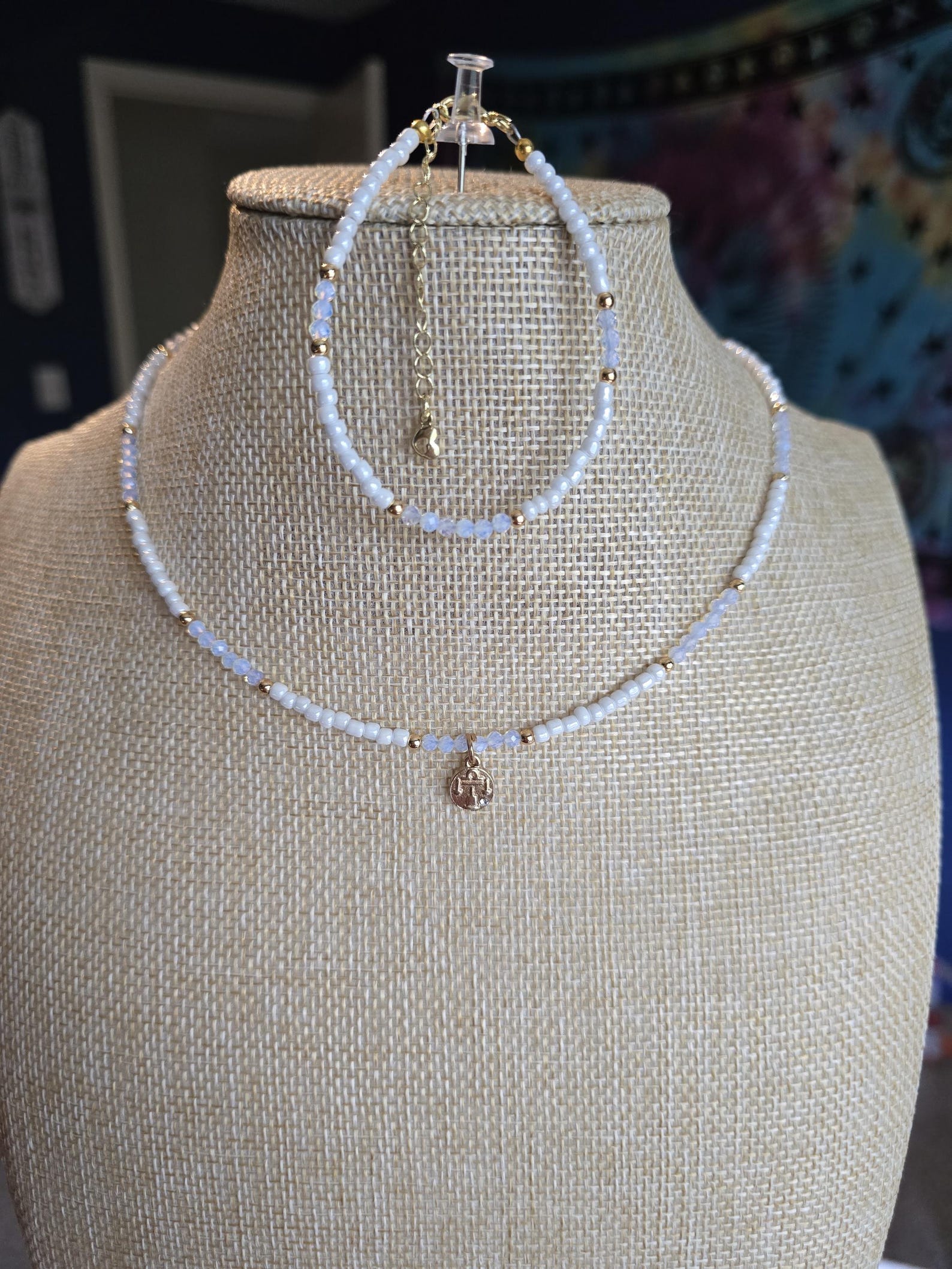 Zodiac Gemstone Choker Necklace & Bracelet Set: Astrology Jewelry - Etsy