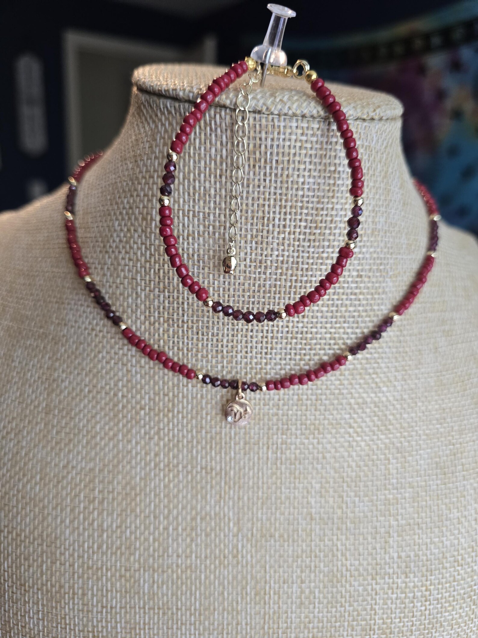 Zodiac Gemstone Choker Necklace & Bracelet Set: Astrology Jewelry - Etsy
