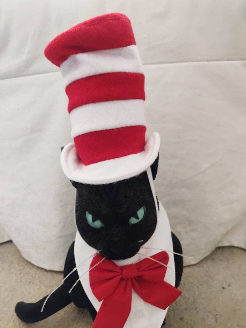 Cat Costume, Cat in the Hat Dr. Seuss Inspired Hat. Halloweenhat ...