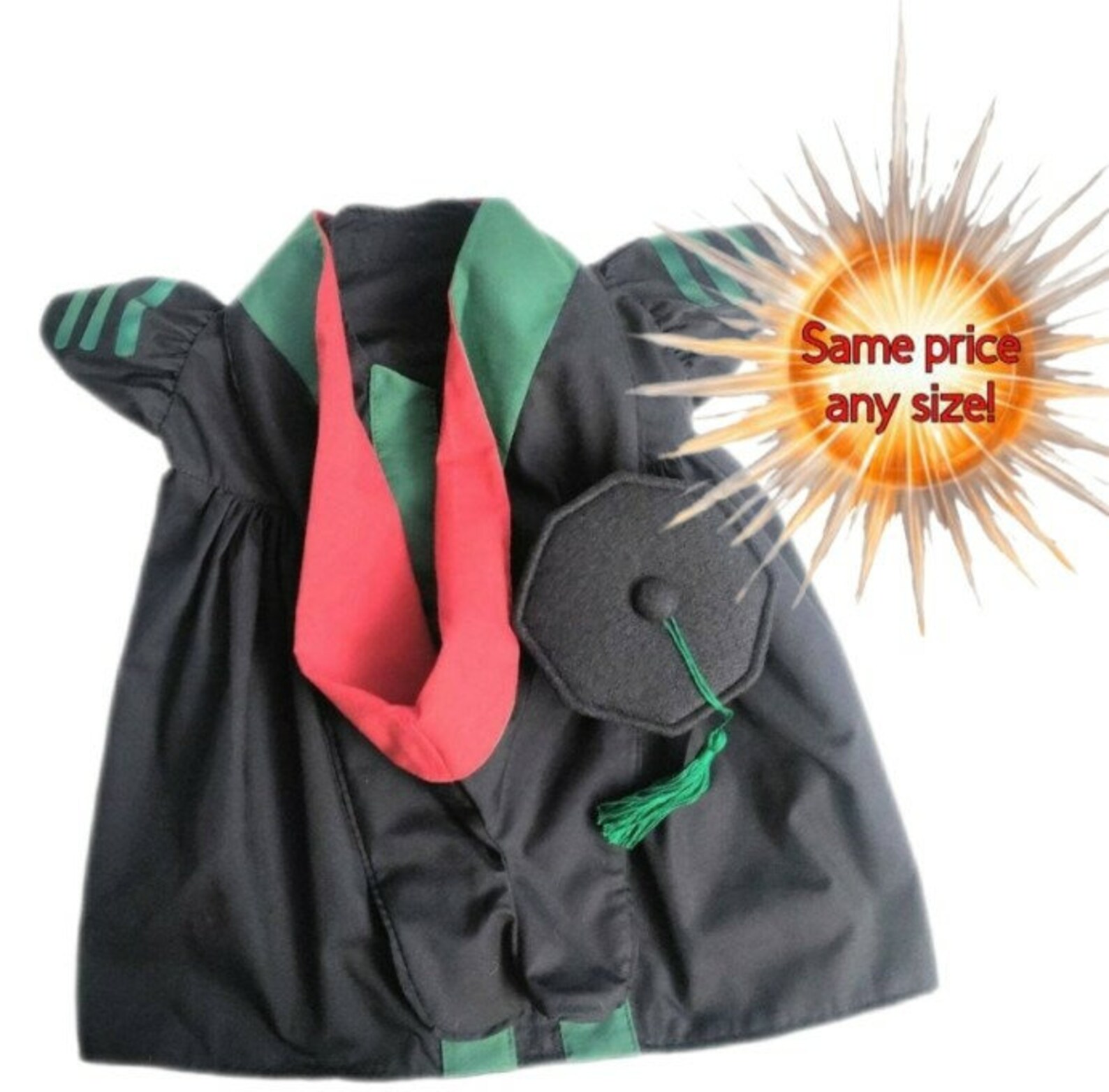 Detailed Dog Regalia Doctoral Graduation Cap and Gown (your Choice of ...