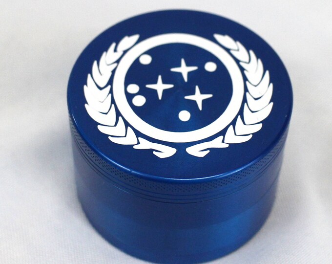 Star Trek Federation Herb Grinder 2.5" 4 Piece Weed Accessory - Etsy