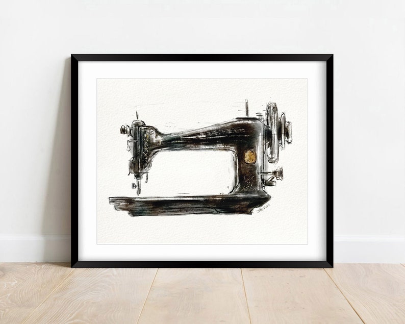Art Print Vintage Singer Sewing Machine 8x10 Great for - Etsy