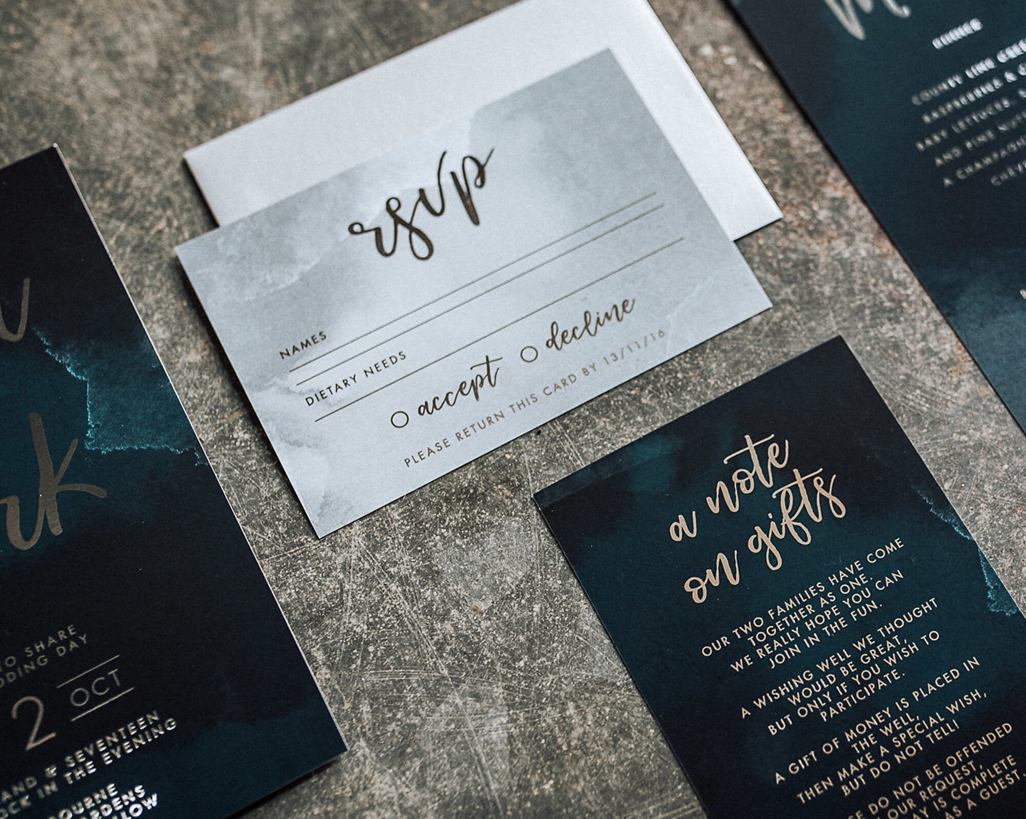 Silver Foil Wedding Invitations - Astrid Collection - Australia, Invite ...