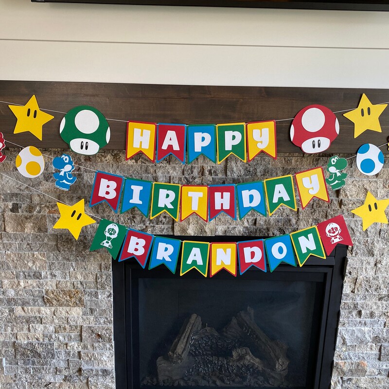 Mario Kart Banner - Etsy