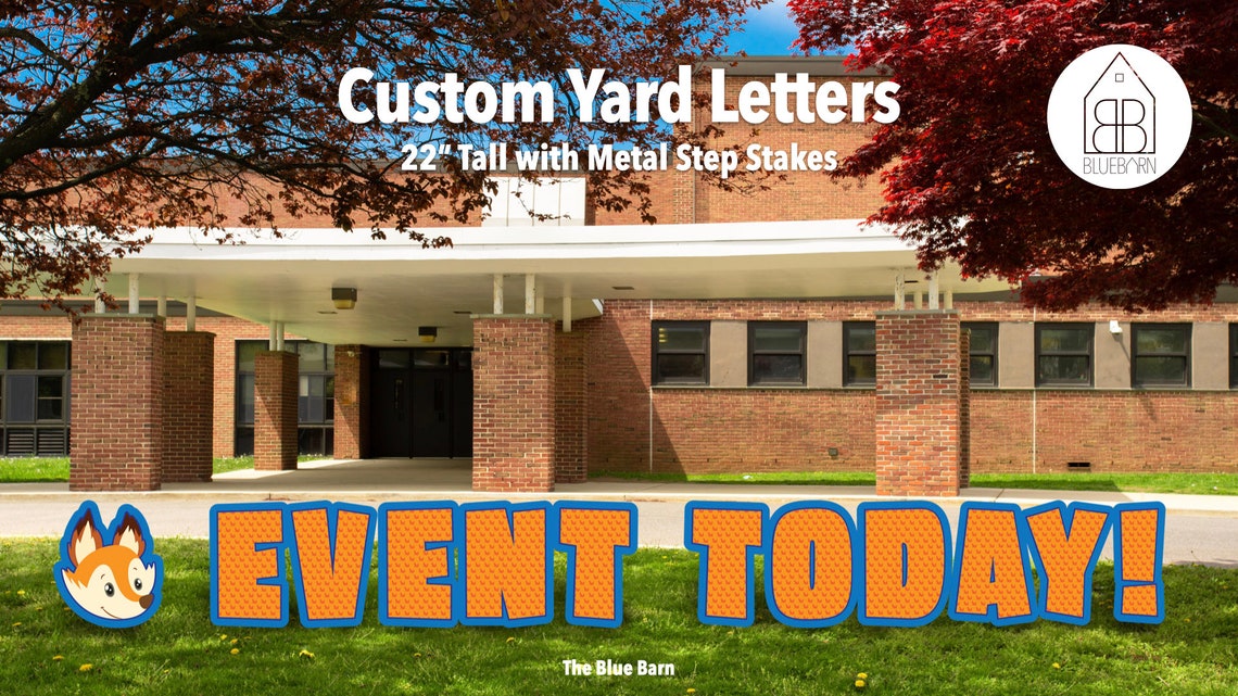 Custom Yard Letters 22 Inch Yard Words With Stakes Custom - Etsy
