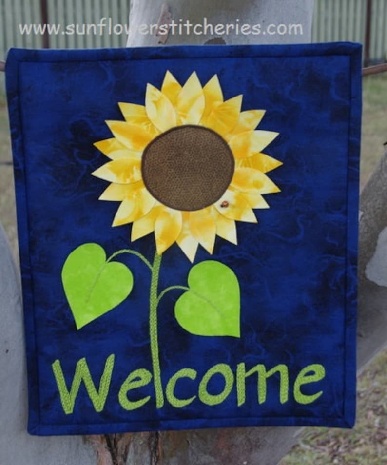 Sunflower Welcome Banner Pattern - Etsy