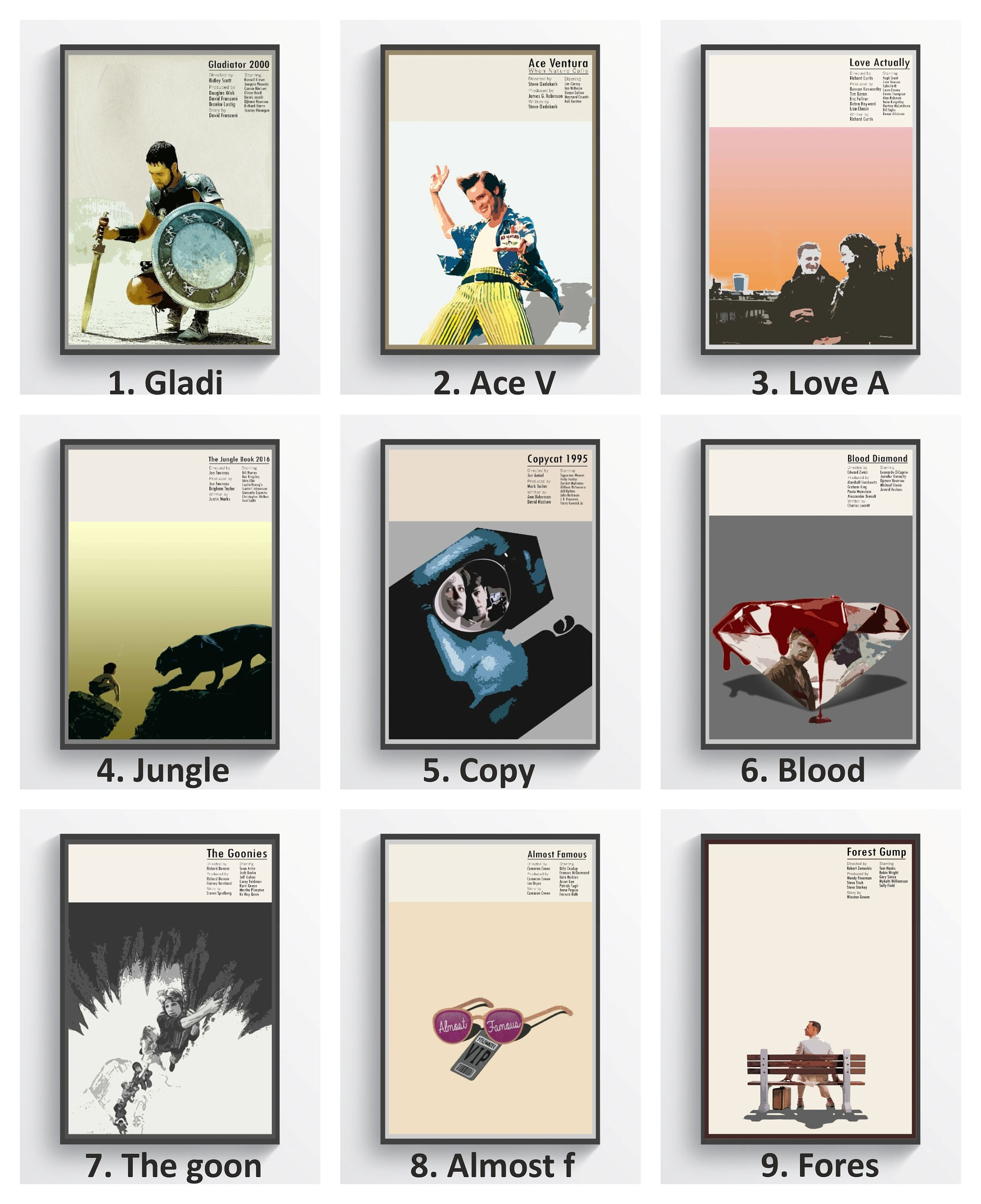 Minimalist Movie Posters Buy
