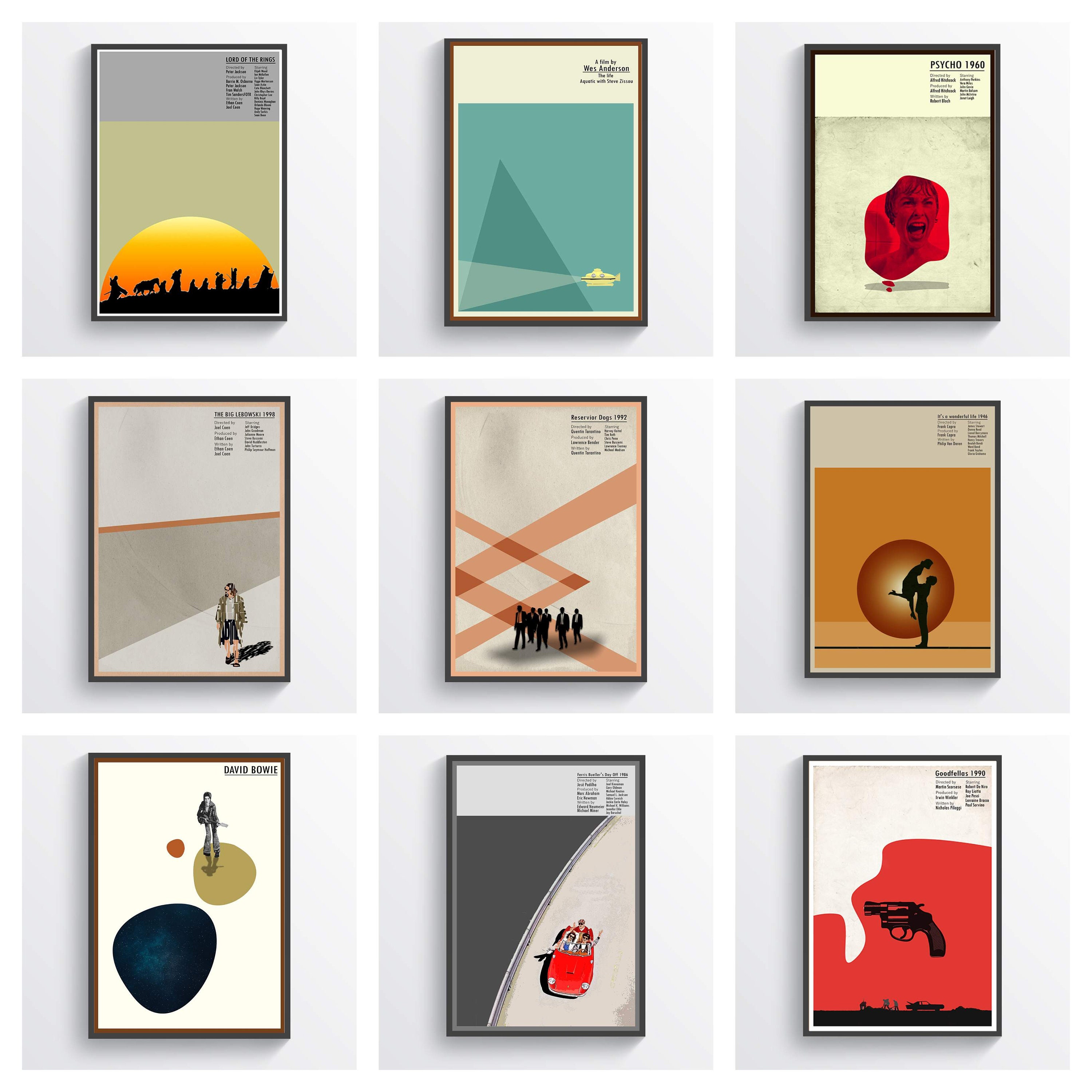 Minimalist Movie Poster Art Print Custom Movie Wall Art Movie - Etsy UK