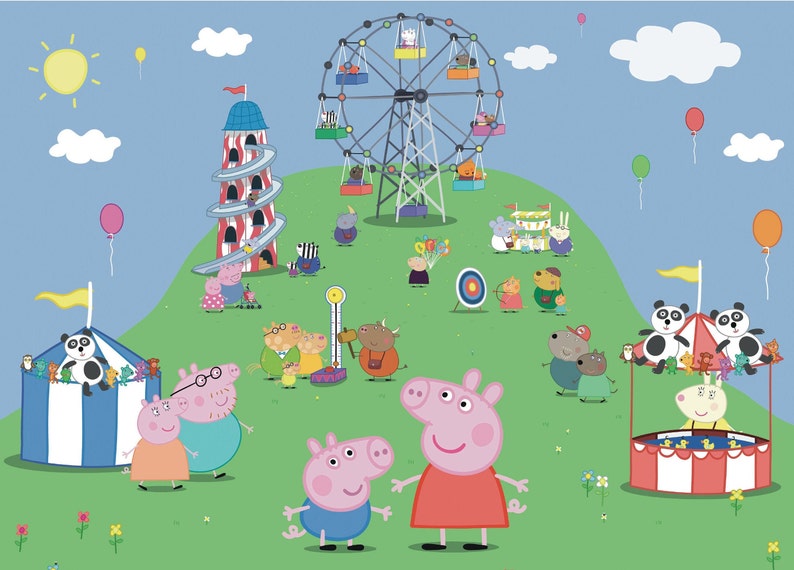 Peppa Pig Poster Print a Various Size's | Etsy