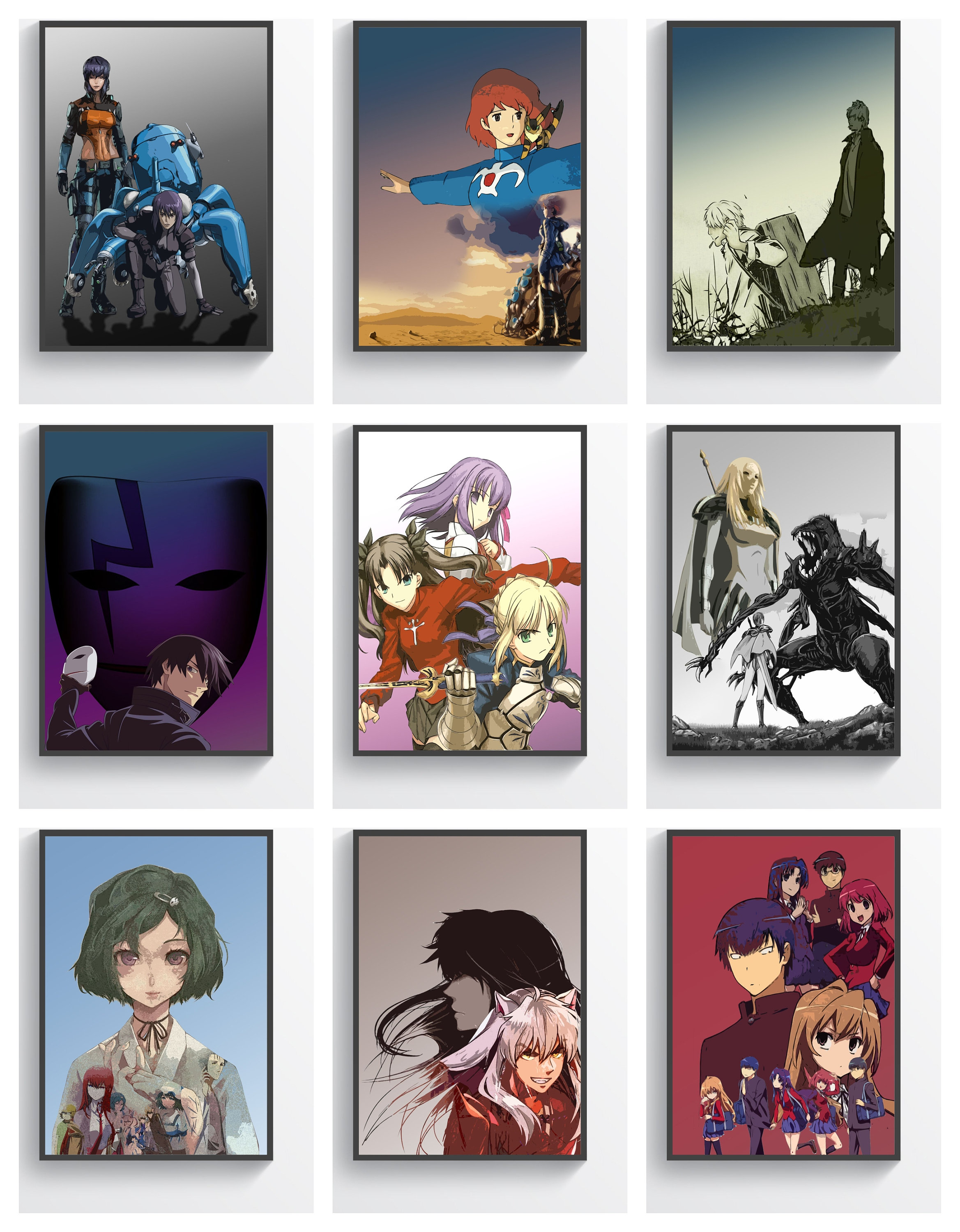 Anime Poster Original Minimalistic Art Gifting Home Decor | Etsy