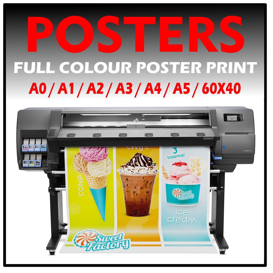 Personalised Custom Picture POSTER PRINTING A5 A4 A3 A2 A1 A0 - Etsy UK