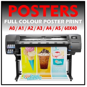 Personalised Custom Picture POSTER PRINTING A5 A4 A3 A2 A1 A0 - Etsy UK