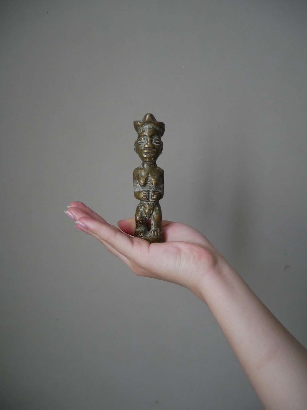 Bronze Protection Talisman, African Art, Congolese Statuette, Vintage ...