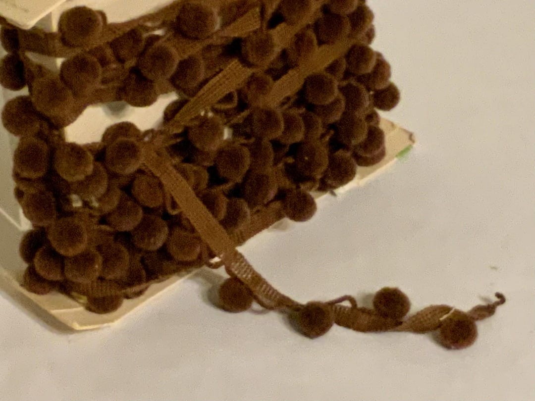 Vintage, Trim, Fringe, Dingle, Ball, 1960's, Brown, 10, Ten, Yards, - Etsy