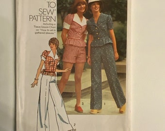 Vintage, Sewing, Pattern, Simplicity, 8653, Size 10, Bust 32 1/2 ...