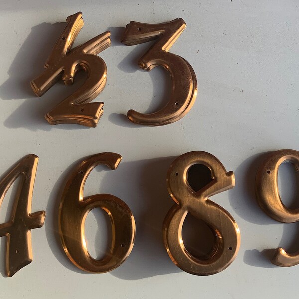 Mid Century Modern House Numbers - Etsy