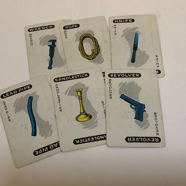 Printable Clue Game Cards - Etsy