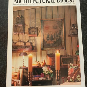 Architectural, Digest, 1980's, Magazine, AD, 1985, Home, Decorating ...