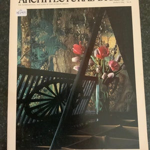 Architectural, Digest, 1980's, Magazine, AD, 1986, Home, Decorating ...