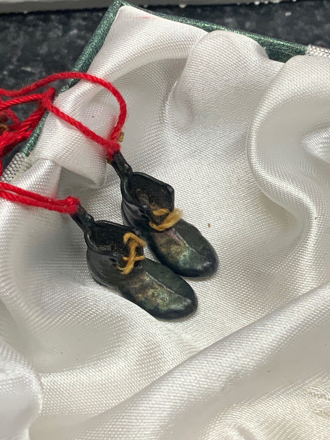 Antique Cracker Jack Shoes Pair 1910's Metal With - Etsy