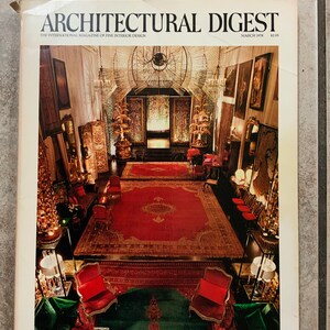 Architectural, Digest, 1970's, Magazine, AD, Home, Decorating, Mid ...