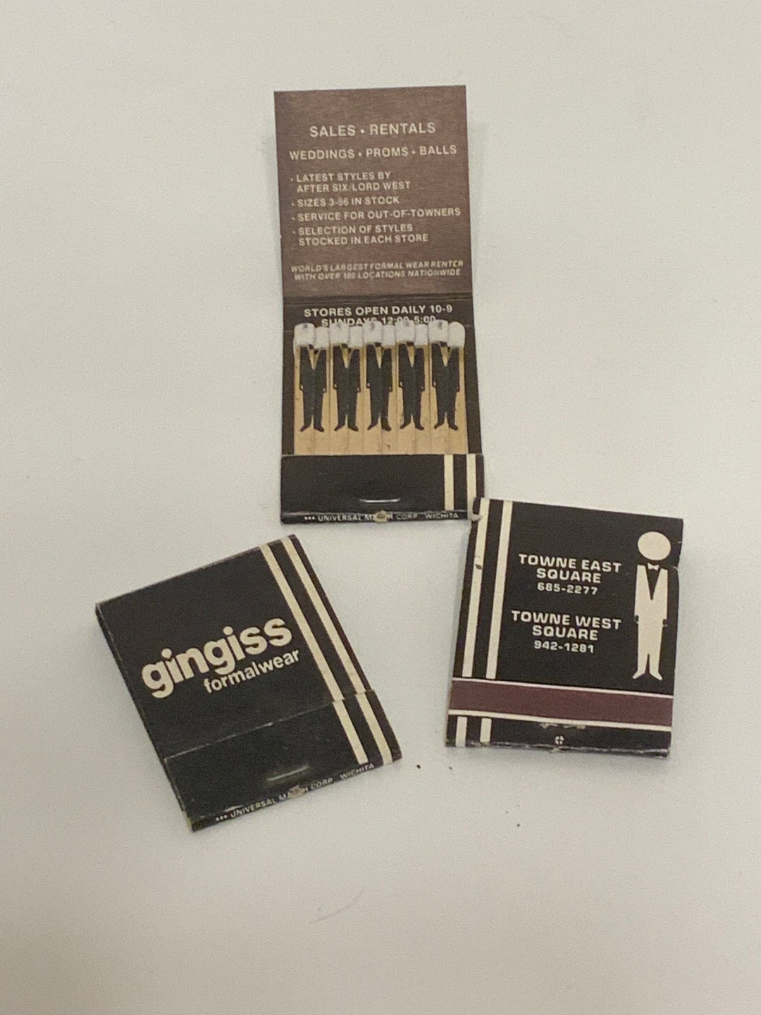 Vintage Matchbooks Colored Matches Figural Matches Wooden - Etsy