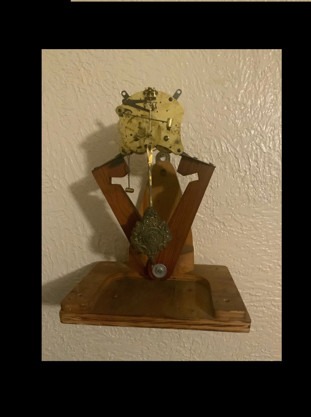 Clockwork, Vice, Stand, Vintage, Handmade, Wood, Clockmaker, Repair,sit ...