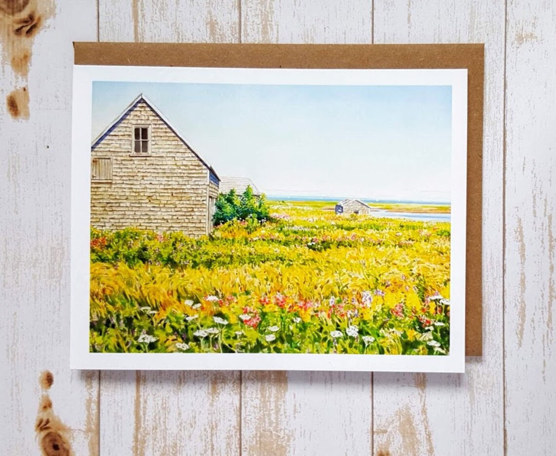 Farm Card Barn Card Ocean Card Fine Art Card Landscape - Etsy