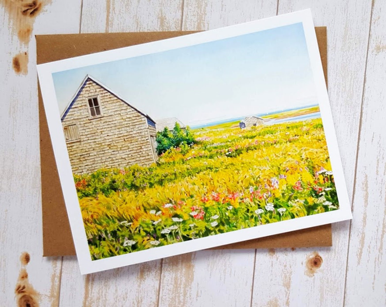 Farm Card Barn Card Ocean Card Fine Art Card Landscape - Etsy