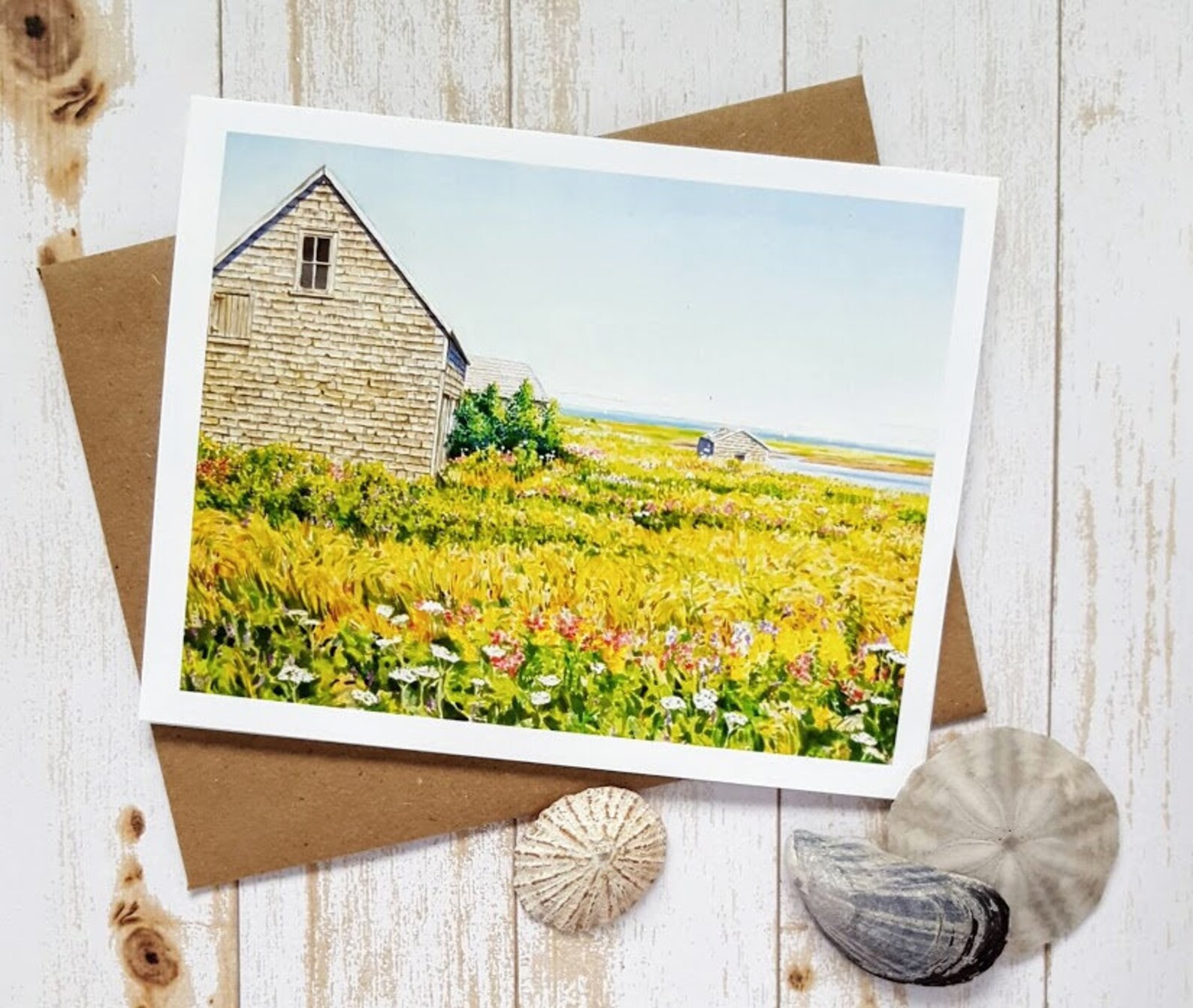 Farm Card Barn Card Ocean Card Fine Art Card Landscape - Etsy