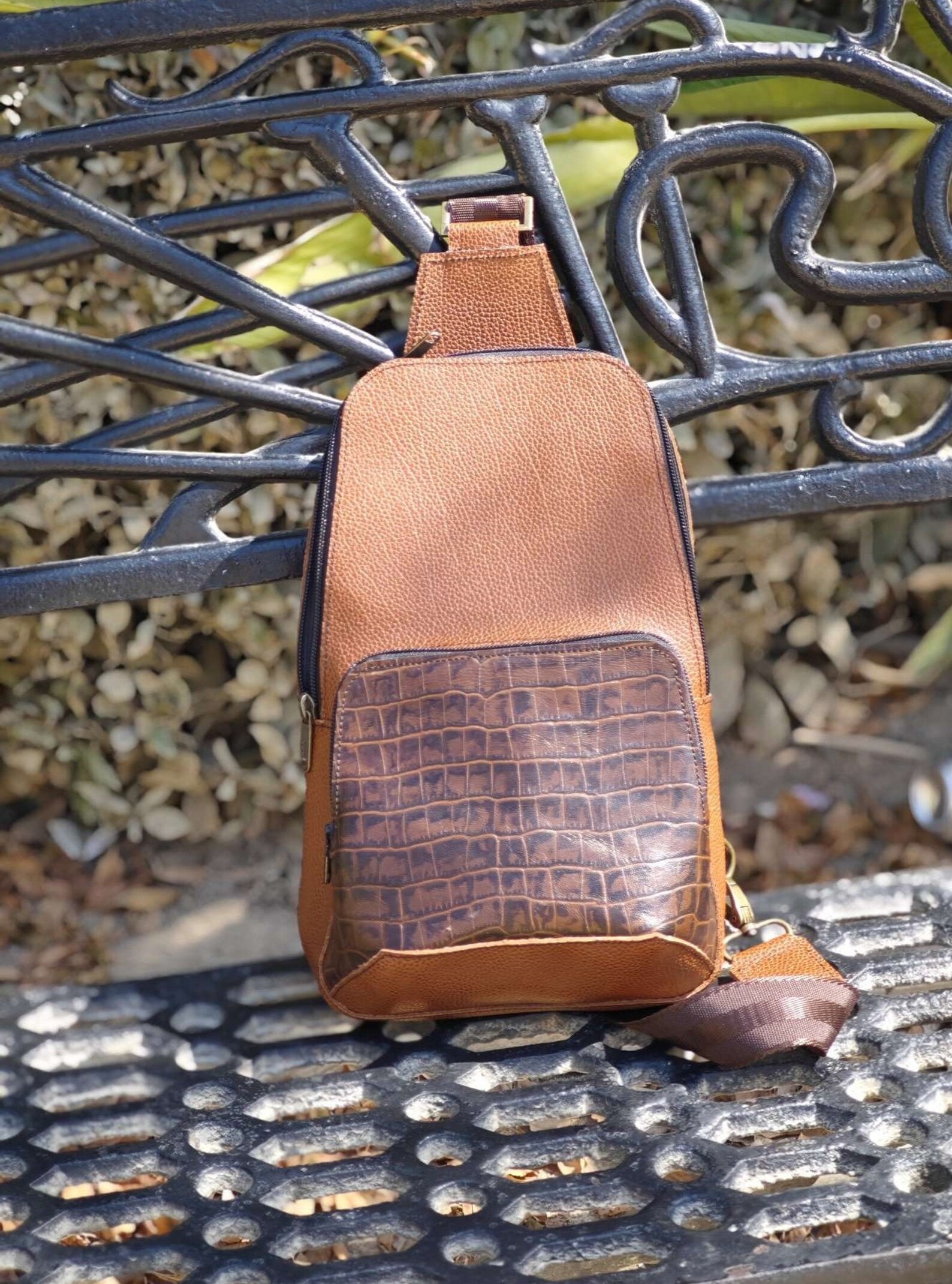 Chest Leather Bag, Crossbody Bag, Leather Sling Bag, Bum Bag, Leather ...