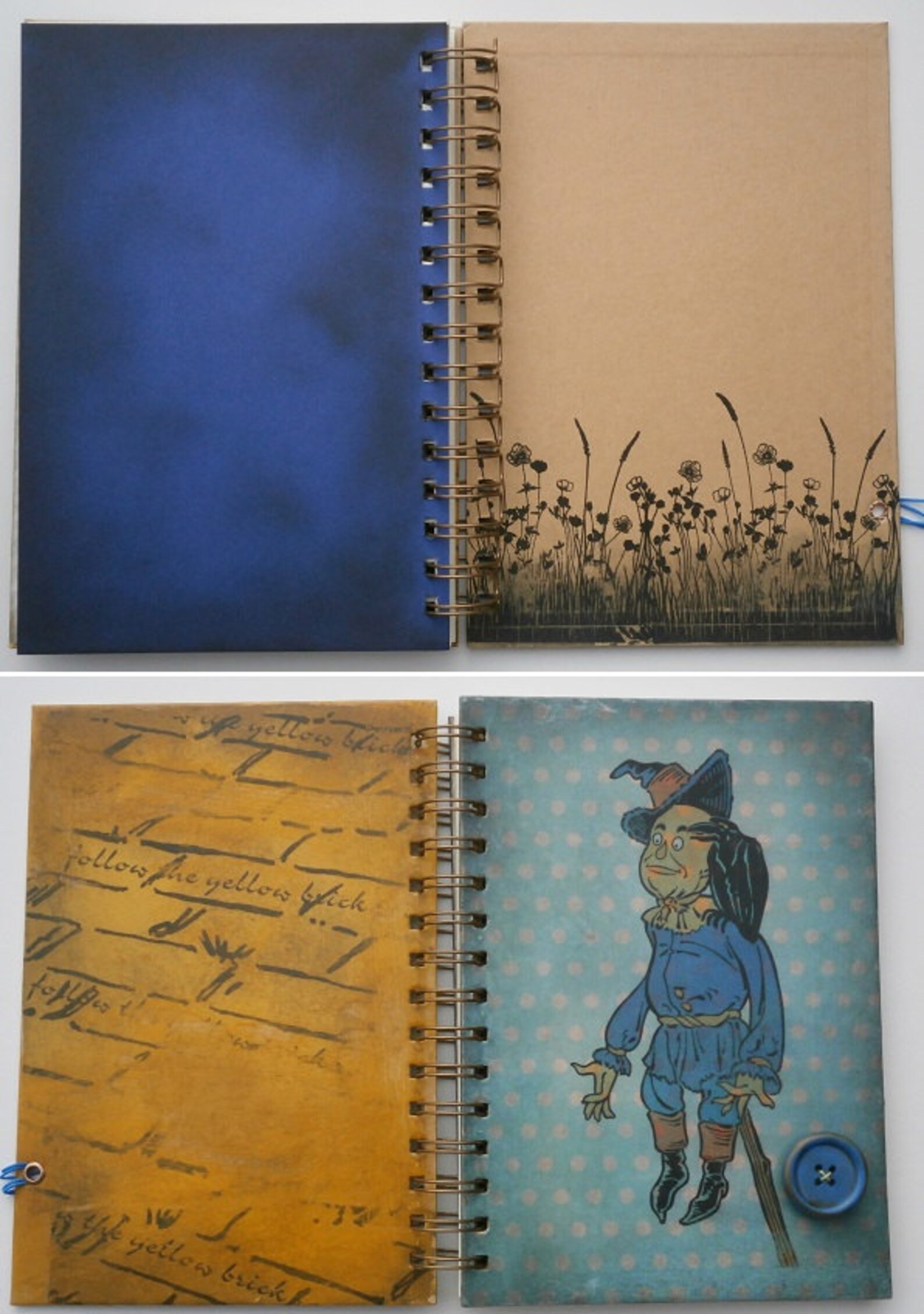 Wizard of Oz A5 Notebook Journal Diary Scarecrow Hard Backed - Etsy UK