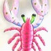 LOBSTER, Hand Painted Metal Art Wall Hanging, Outdoor Metal Wall Art ...