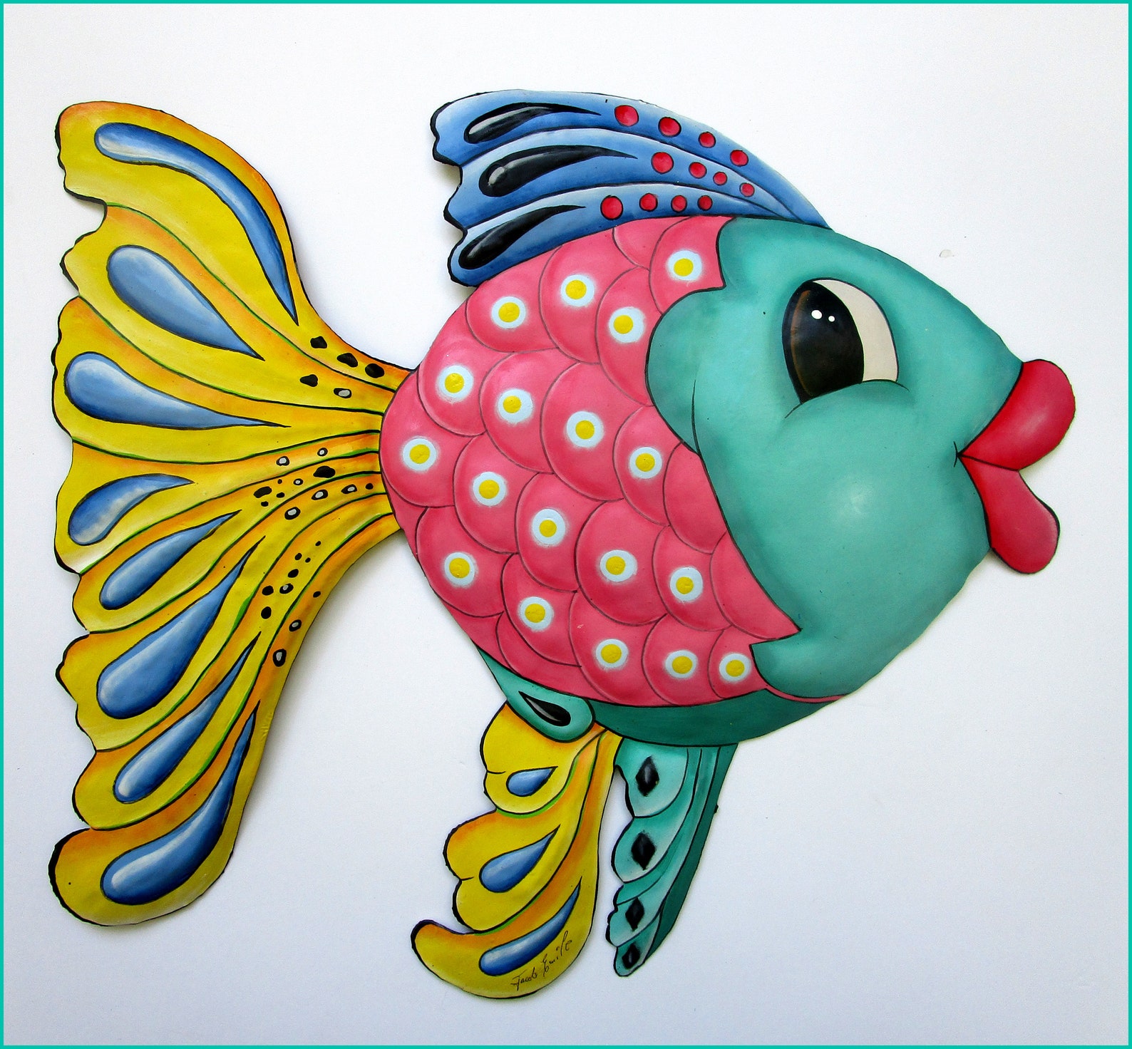 TROPICAL FISH Metal Wall Art Wall Hanging Tropical Decor | Etsy