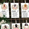 Seating Chart Sign Wedding Dog Sign Wedding Reception Table Numbers ...