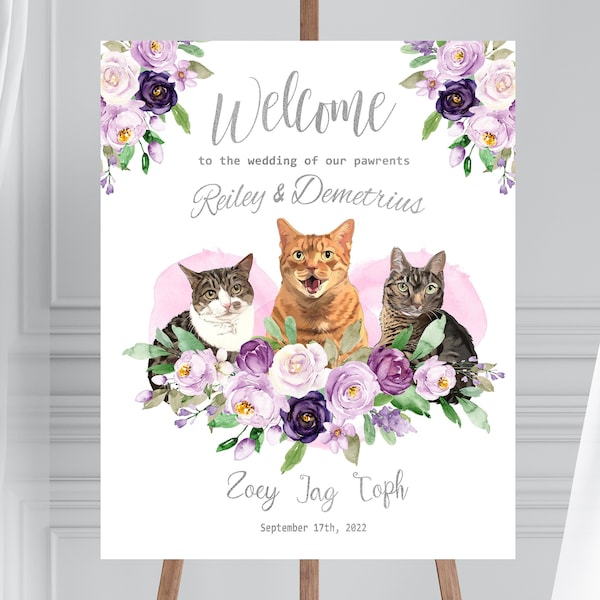 Cat Welcome Sign - Etsy