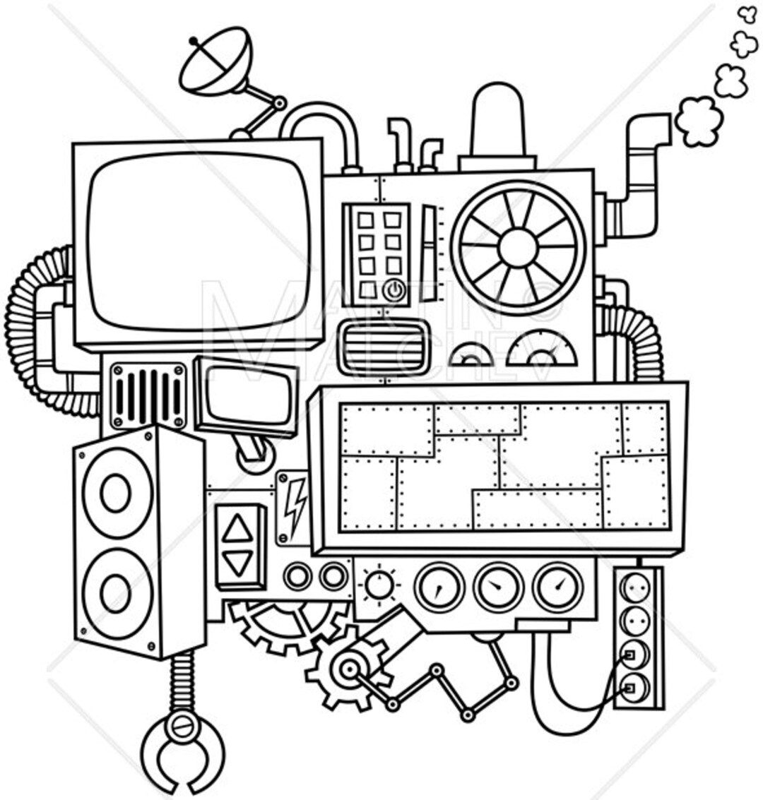 Factory Machine Clip Art