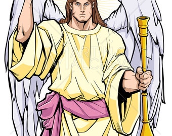 Archangel Gabriel Vector - Etsy