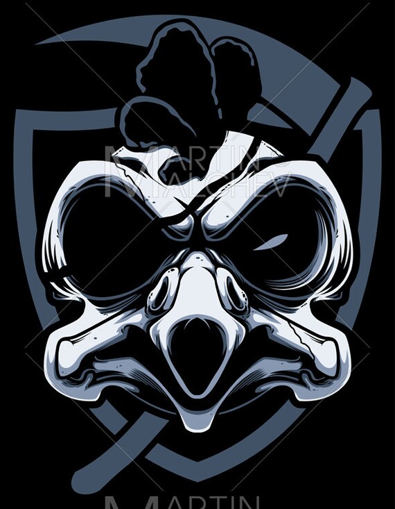 New School Evil Bird Tattoo