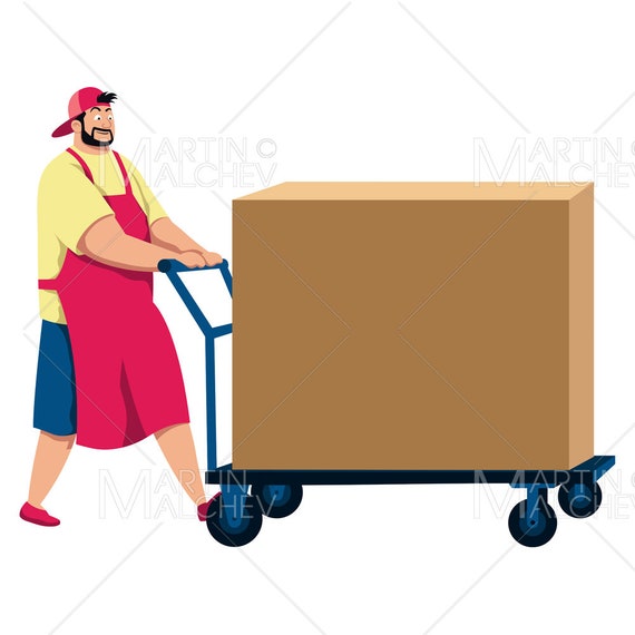 Warehouse Cart Clip Art