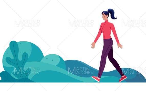 Clipart Walking Exercise