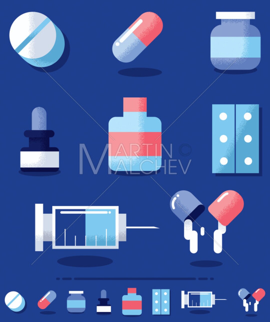 Drugs Vector Cartoon Illustration. Drug Pill Medical - Etsy