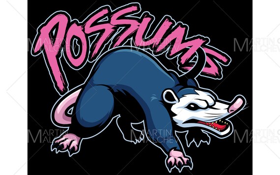 Possum Team Mascot Vector Illustration. Opossum Possum - Etsy