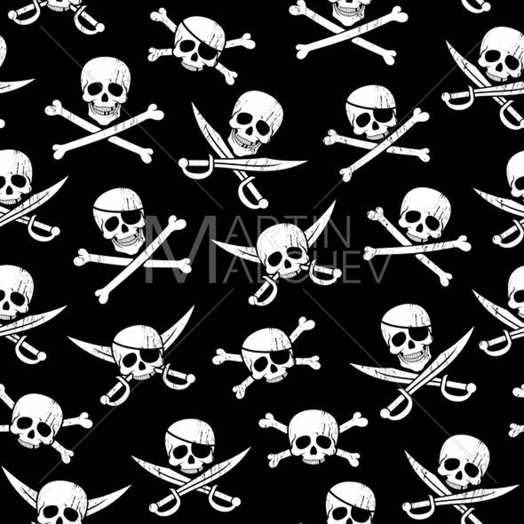 Pirate Pattern Vector Illustration. Seamless, Background, Tile, Tiled ...