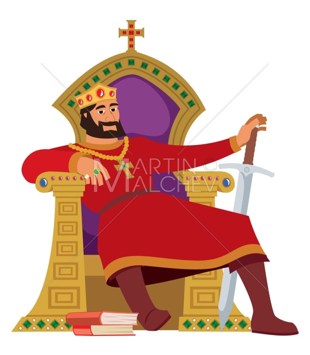 Medieval King Cartoon