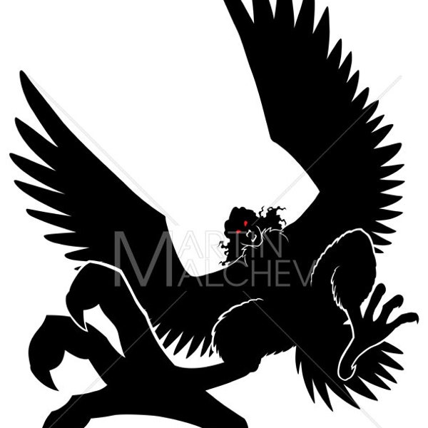 Raptor Bird Silhouette - Etsy