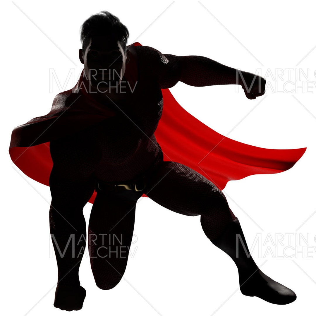 Superhero Silhouette Cape