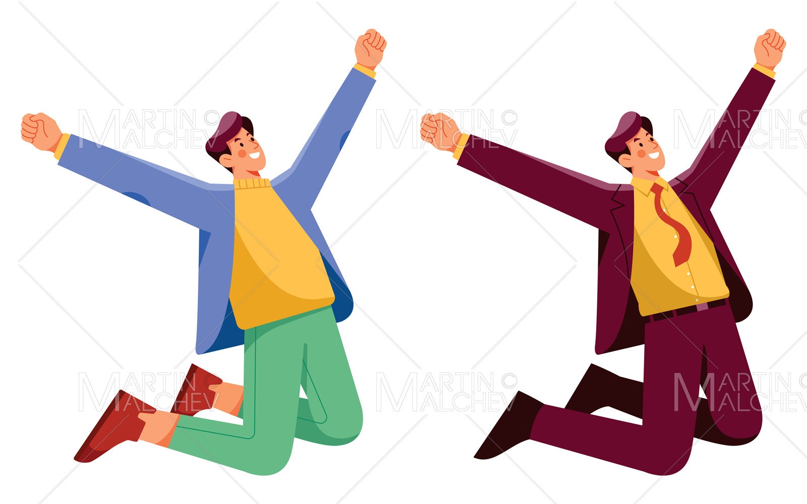 People Fighting Cartoon